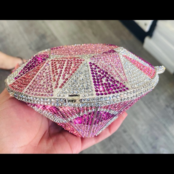 Bags | Pink Diamond Clutch | Poshmark